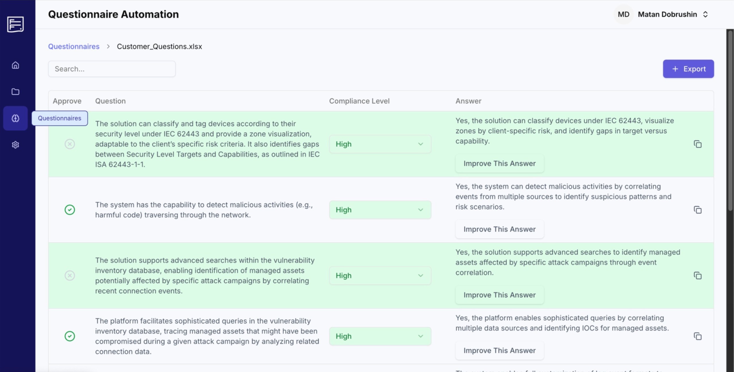 Full-Fill - Questionnaires, RFPs, and RFIs, AI-Powered Answers
